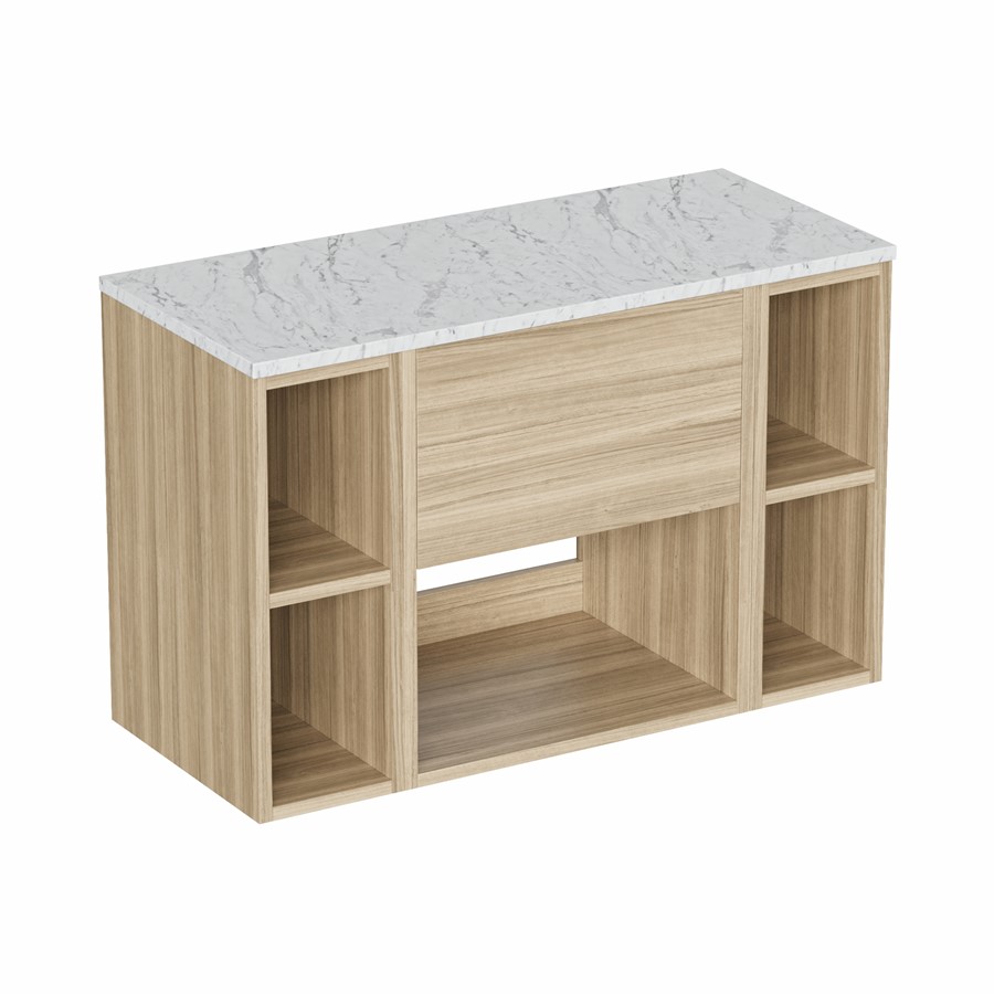 Hackney 500 Furniture Unit & 200 Shelf Unit x 2 with Carrara Worktop ...