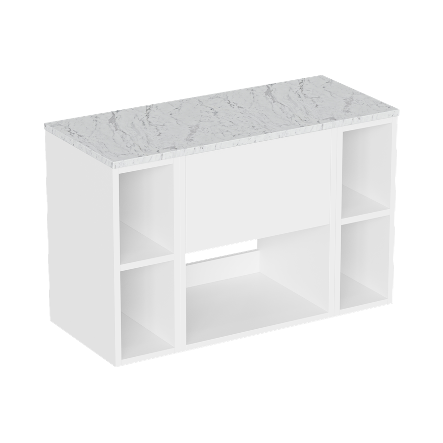 Hackney 500 Furniture Unit & 200 Shelf Unit x 2 with Carrara Worktop ...